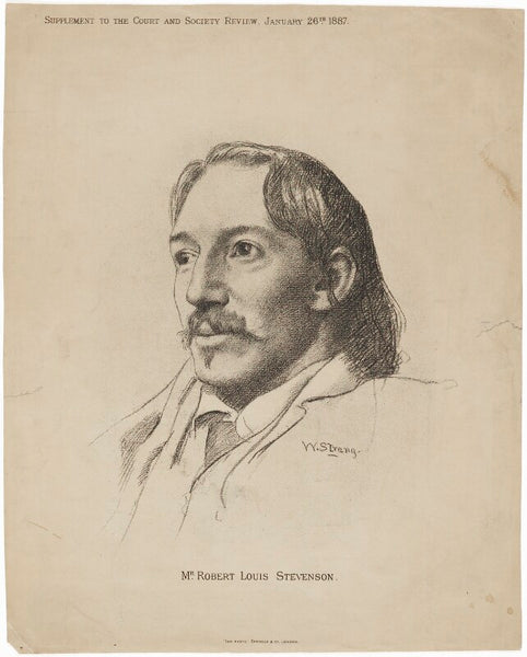 Robert Louis Stevenson Portrait Print – National Portrait Gallery Shop