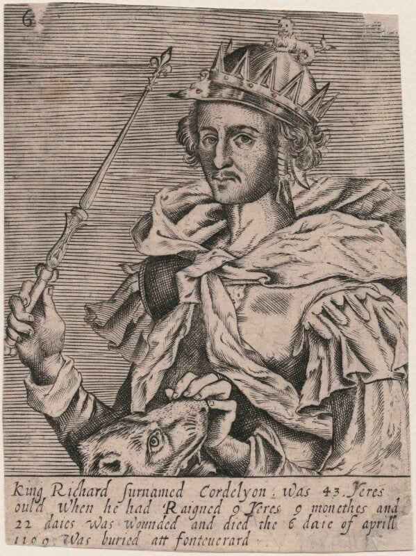Fictitious portrait of King Richard I ('the Lionheart') Greetings Card ...