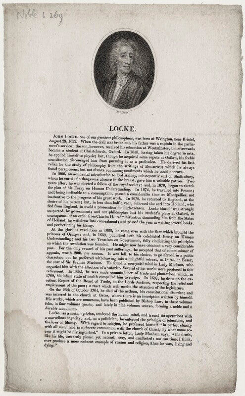 John Locke Greetings Card – National Portrait Gallery Shop