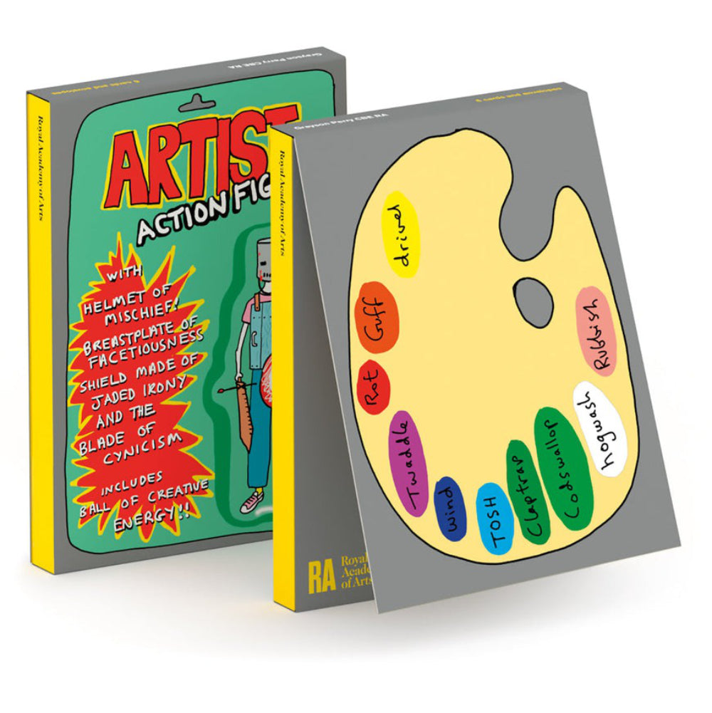 Artist's Palette and Action Figure by Grayson Perry, Square Notecard W ...