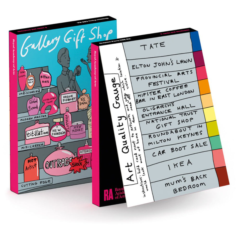 Art Quality Gauge and Gift Shop by Grayson Perry, Square Notecard Wall ...