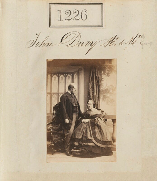 John Dury with his wife Portrait Print – National Portrait Gallery Shop