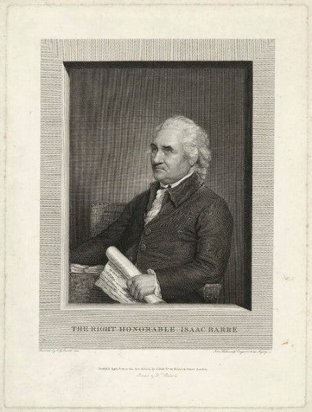 Isaac Barré Portrait Print – National Portrait Gallery Shop