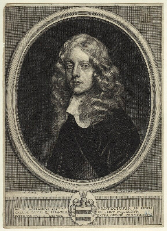 Sir Samuel Morland, 1st Bt Portrait Print – National Portrait Gallery Shop