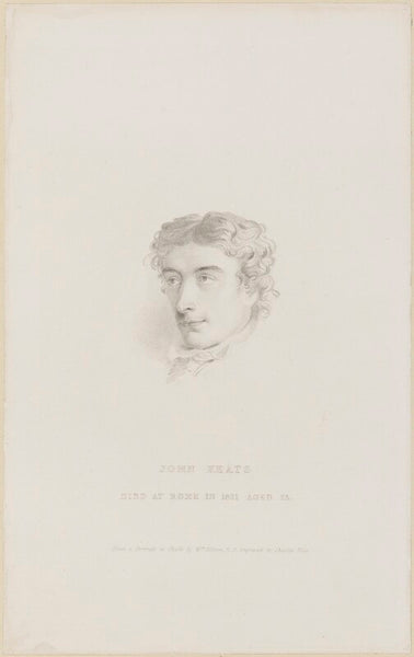 John Keats Portrait Print – National Portrait Gallery Shop