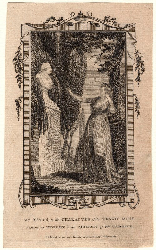 Mary Ann Yates in the Character of the Tragic Muse Greetings Card ...