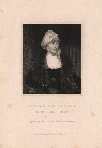 Mary Elizabeth Grey (née Ponsonby), Countess Grey Greetings Card ...