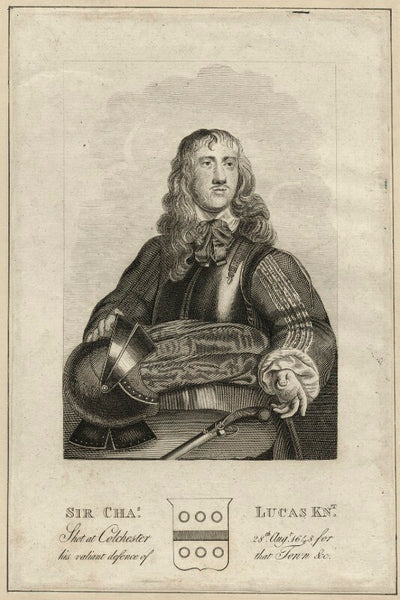 Richard Neville engraved as Sir Charles Lucas Greetings Card – National ...