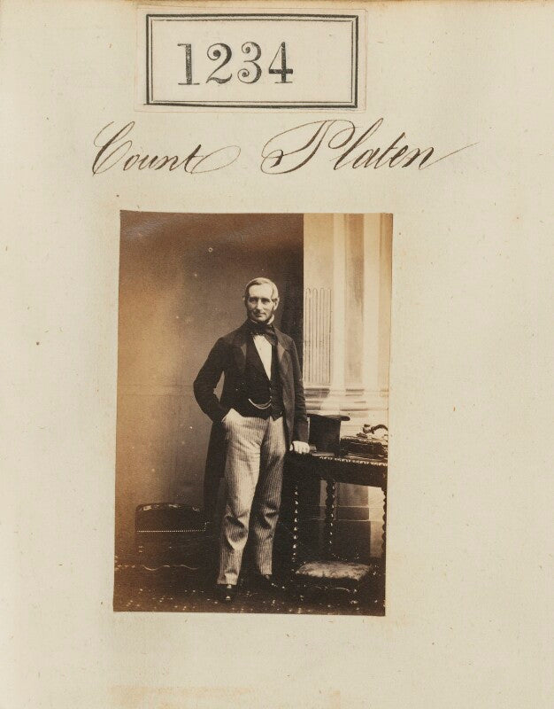 Count Platen Greetings Card – National Portrait Gallery Shop