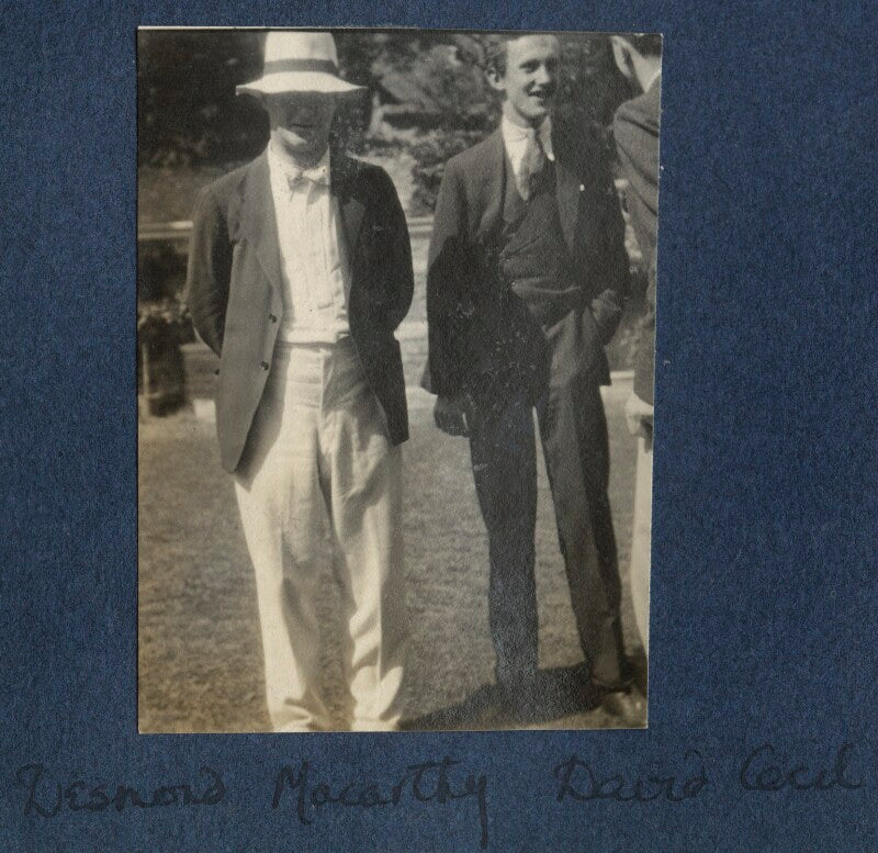 Sir Desmond MacCarthy; Lord David Cecil Portrait Print – National ...