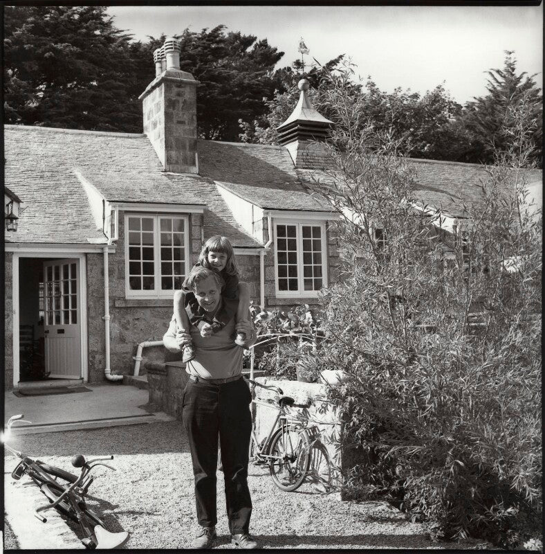 Peter Lanyon with his daughter Anna Mary Lanyon Greetings Card ...