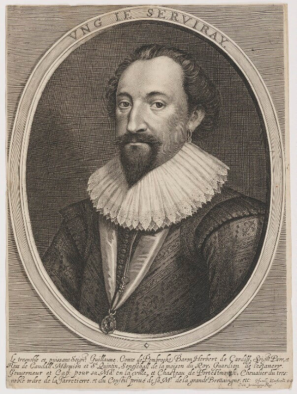 William Herbert, 3rd Earl of Pembroke Portrait Print – National ...