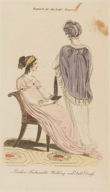 'London Fashionable Walking and Full Dress', 1807 Greetings Card ...