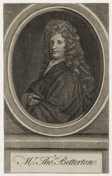 Thomas Betterton Portrait Print – National Portrait Gallery Shop
