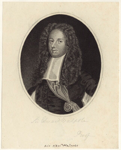 Sir Edward Walpole Portrait Print – National Portrait Gallery Shop