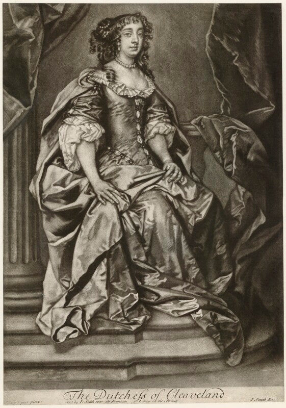Barbara Palmer (née Villiers), Duchess of Cleveland Portrait Print ...