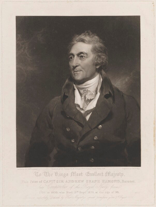 Sir Andrew Snape Hamond Portrait Print – National Portrait Gallery Shop
