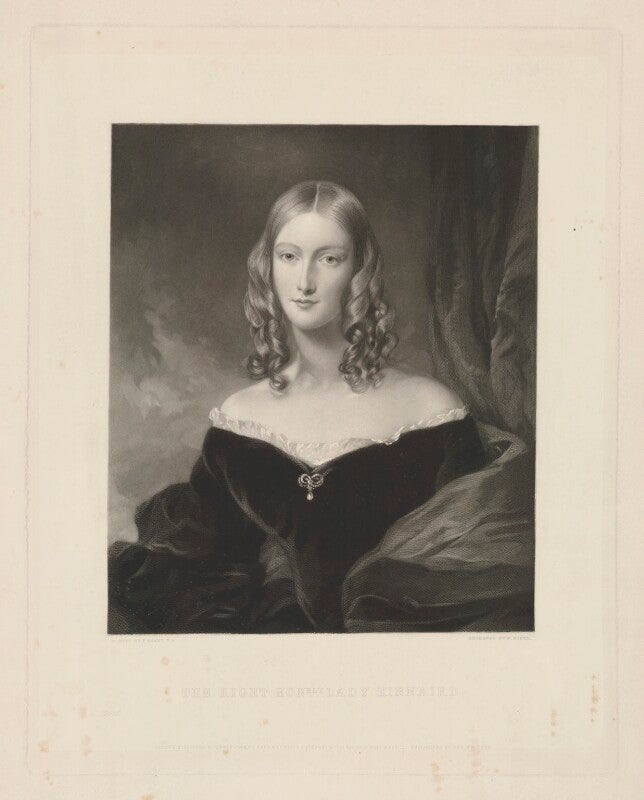 Hon. Frances Anna Georgiana Kinnaird (née Ponsonby) Greetings Card ...