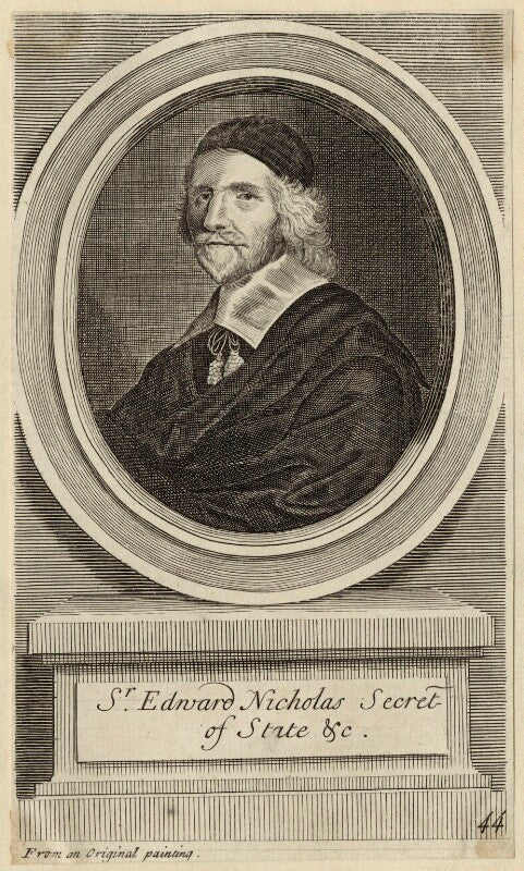 Sir Edward Nicholas Portrait Print – National Portrait Gallery Shop