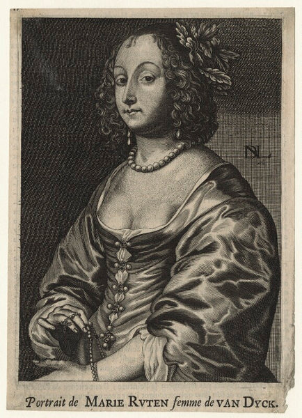 Mary (née Ruthven), Lady van Dyck Portrait Print – National Portrait ...