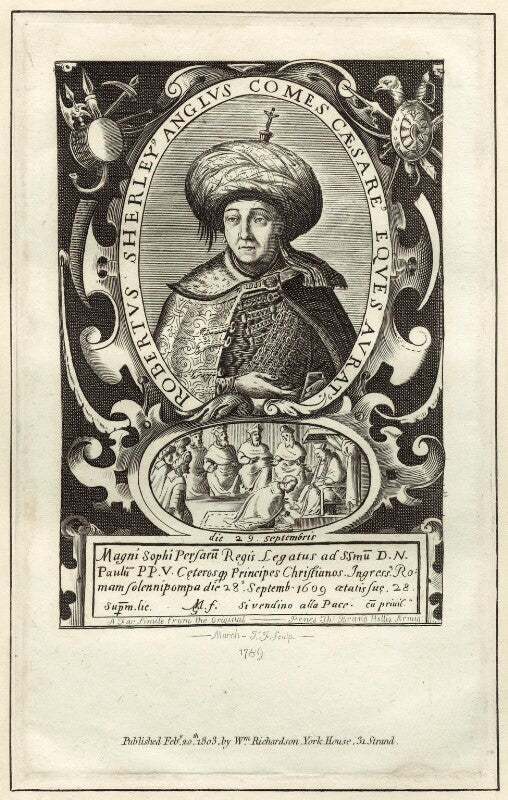 Sir Robert Shirley (Sherley) Portrait Print – National Portrait Gallery ...