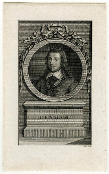 Sir John Denham Portrait Print – National Portrait Gallery Shop
