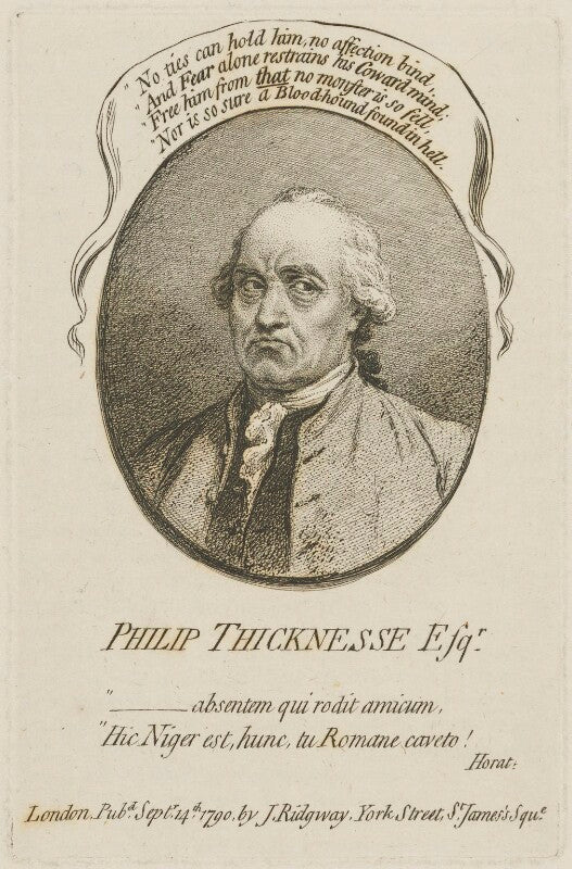 Philip Thicknesse Portrait Print – National Portrait Gallery Shop