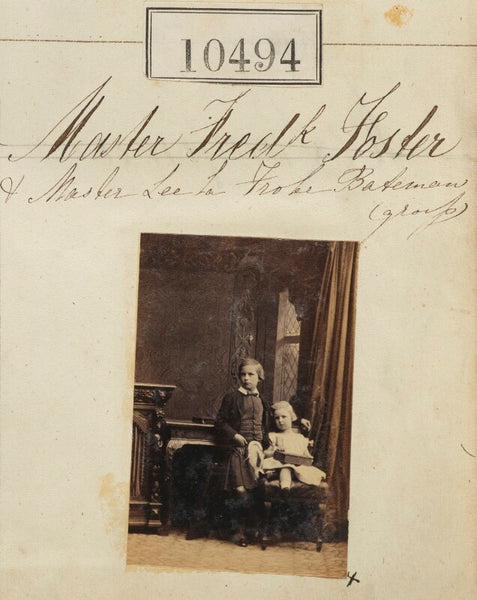 Master Frederick Foster; Master Lee La Frobe Bateman Portrait Print ...