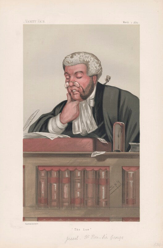 Sir George Jessel ('Men of the Day. No. 195.') Greetings Card ...