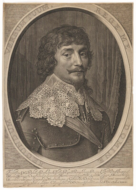 Frederick V, King of Bohemia and Elector Palatine Portrait Print ...
