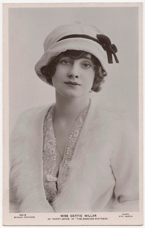 Gertie Millar as Nancy Joyce in 'The Dancing Mistress' Portrait Print ...