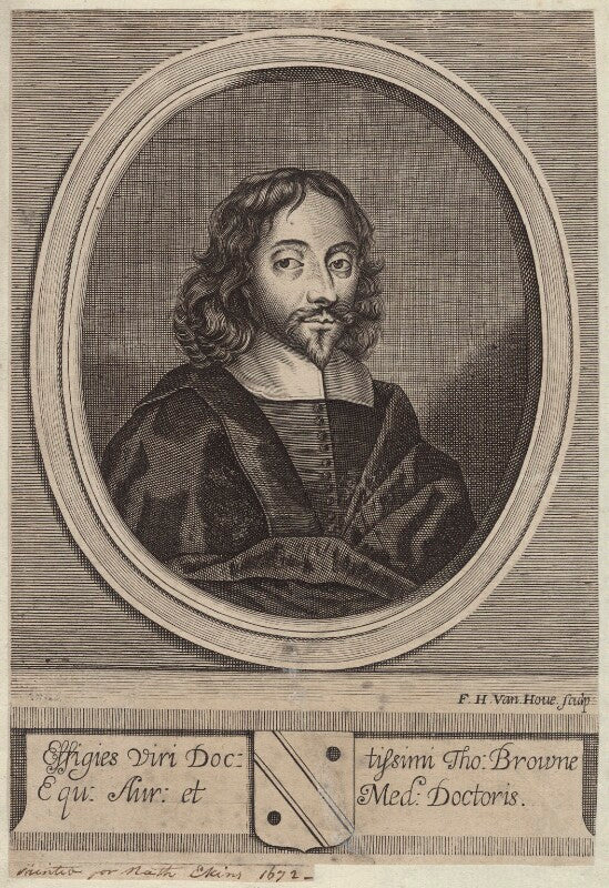 Sir Thomas Browne Portrait Print – National Portrait Gallery Shop
