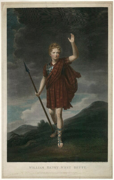 William Henry West Betty as Young Norval in 'Douglas' Portrait Print ...