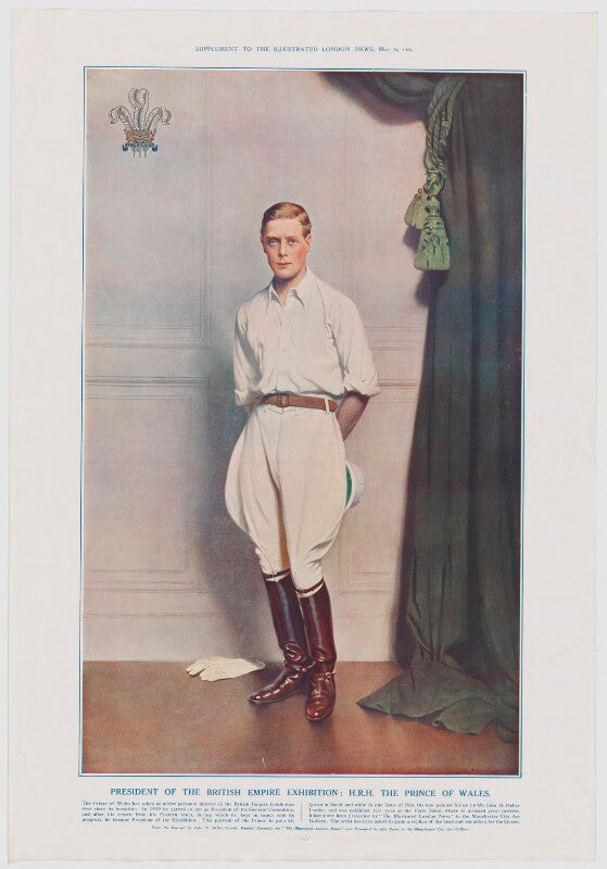 Prince Edward, Duke of Windsor (King Edward VIII) Portrait Print ...
