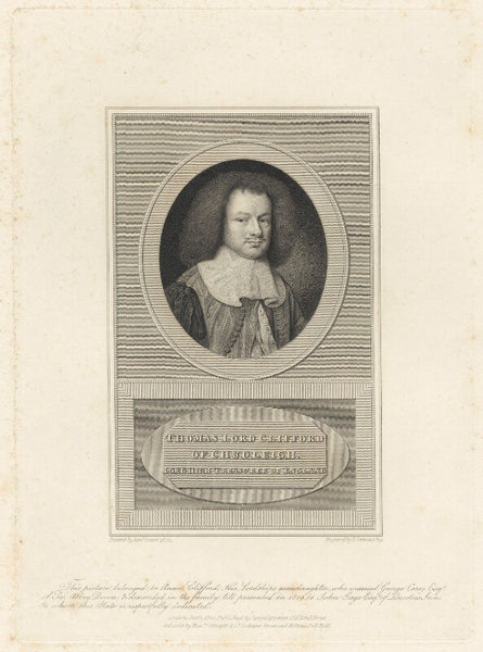 Thomas Clifford, 1st Baron Clifford of Chudleigh Portrait Print ...