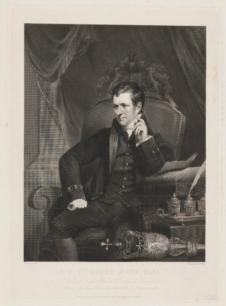 Sir Humphry Davy, Bt Portrait Print – National Portrait Gallery Shop