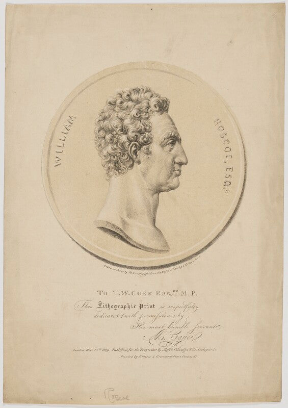 William Roscoe Portrait Print – National Portrait Gallery Shop