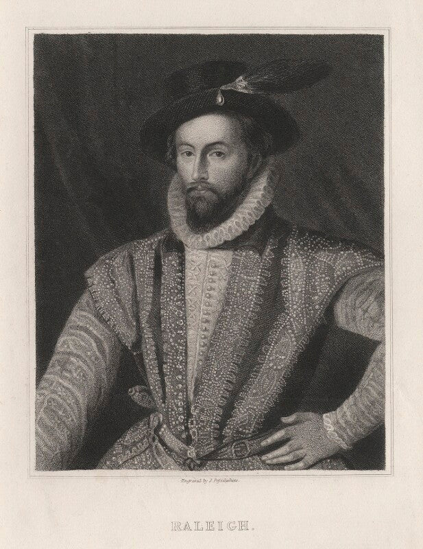 Sir Walter Ralegh (Raleigh) Portrait Print – National Portrait Gallery Shop