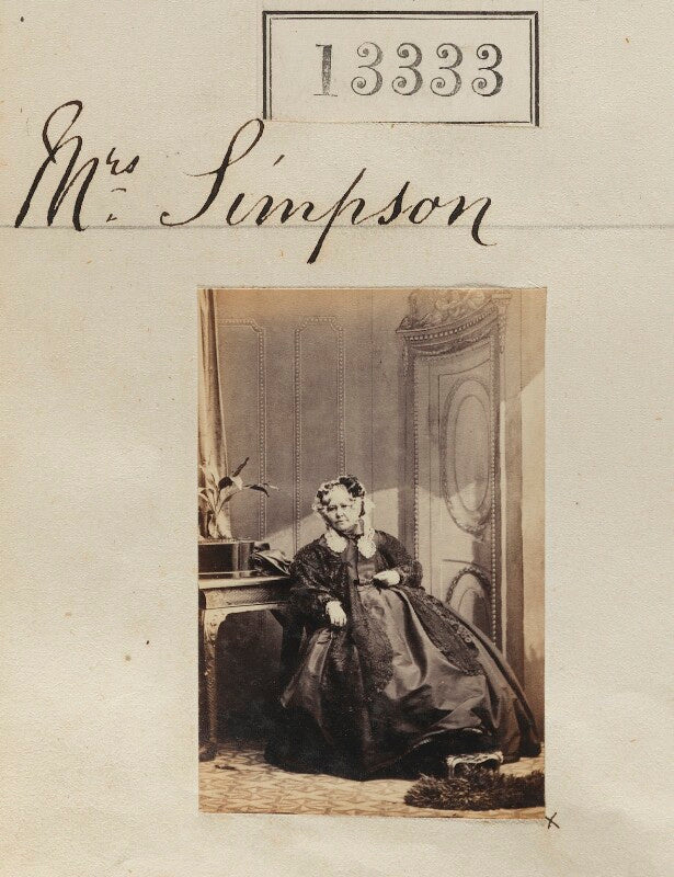 Mrs Simpson Greetings Card – National Portrait Gallery Shop