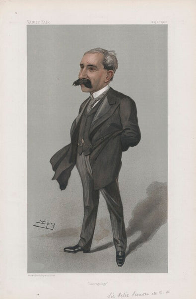 Sir Felix Semon ('Men of the Day. No. 840.') Greetings Card – National ...