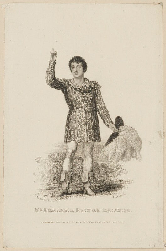 John Braham as Prince Orlando Portrait Print – National Portrait ...