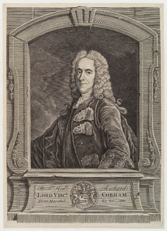 Richard Temple, 1st Viscount Cobham Portrait Print – National Portrait ...