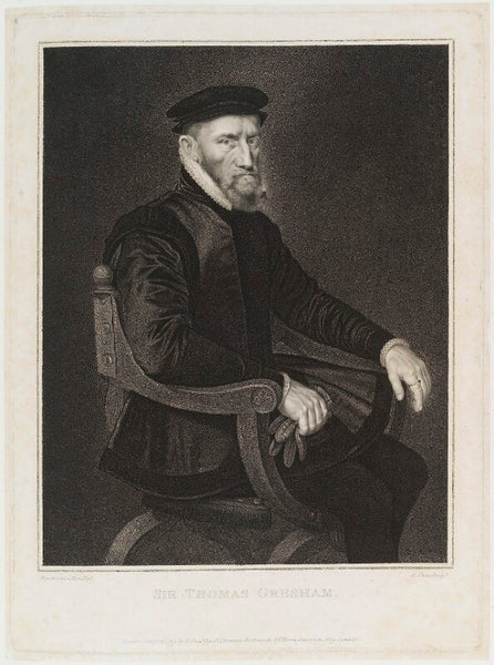 Sir Thomas Gresham Portrait Print – National Portrait Gallery Shop