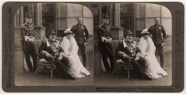 Sir Harry Holdsworth Rawson and Alice Rawson with two unknown others P ...