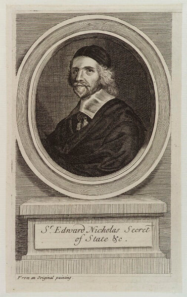 Sir Edward Nicholas Portrait Print – National Portrait Gallery Shop