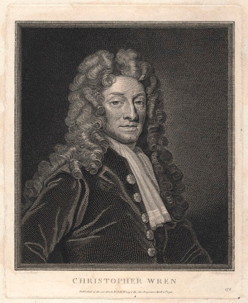 Sir Christopher Wren Portrait Print – National Portrait Gallery Shop