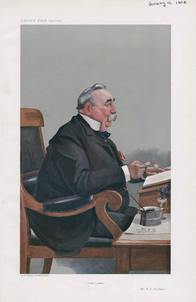 Edward Snow Fordham ('Men of the Day. No. 1101. "North London."') Gree ...