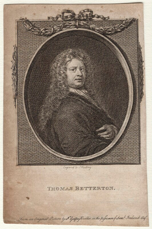 Thomas Betterton Greetings Card – National Portrait Gallery Shop