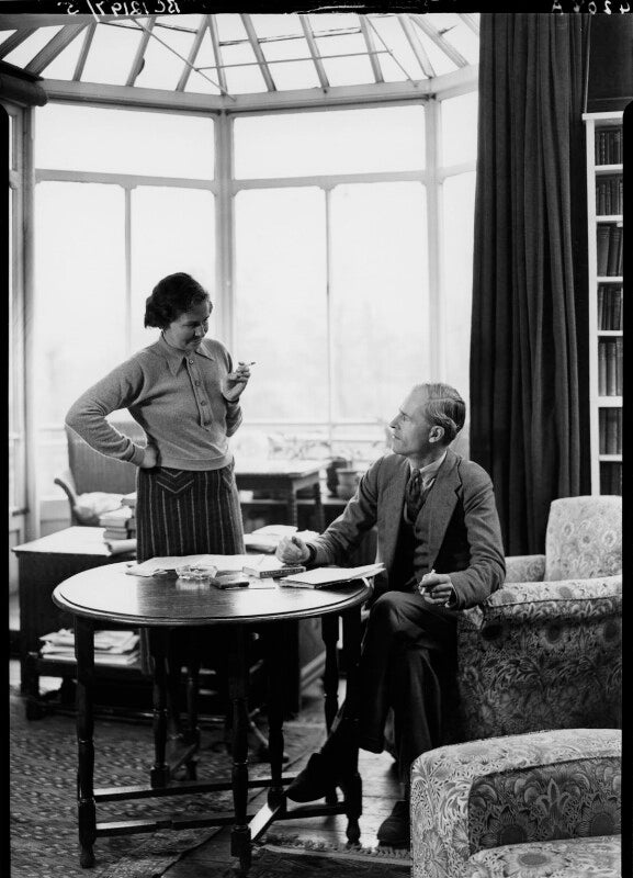 George Douglas Howard Cole; Dame Margaret Isabel Cole Portrait Print ...
