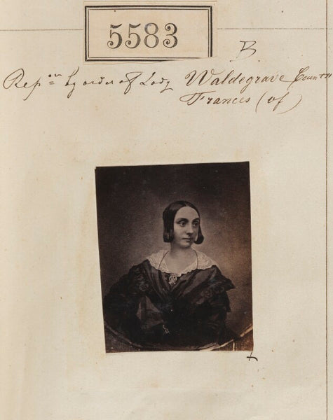 'Reproduction by order of Lady Frances, Countess of Waldegrave' (Franc ...
